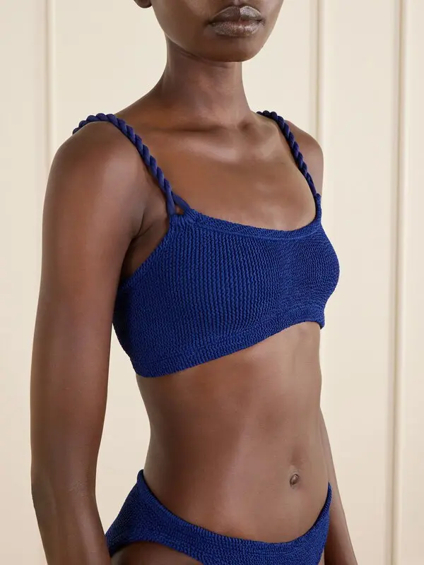 Hunza G Phoebe Original Crinkle™ Bikini - Blue
