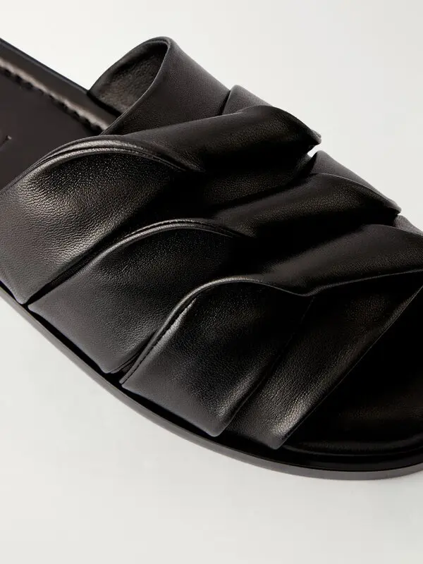 JW Anderson Coil Leather Slides