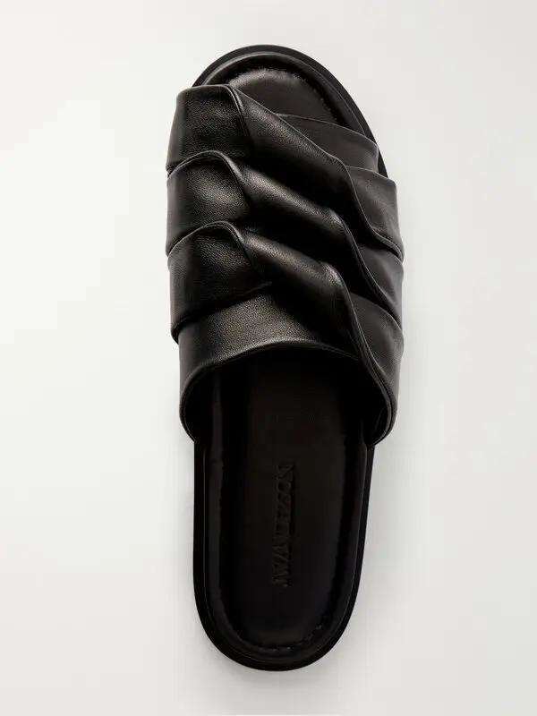 JW Anderson Coil Leather Slides
