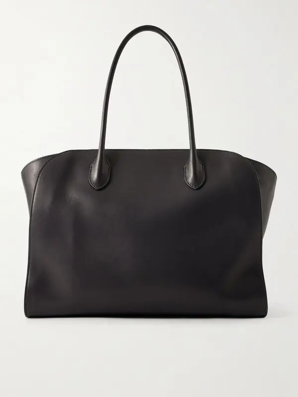 THE ROW Marlo 14 Leather Tote - Black