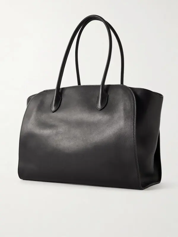 THE ROW Marlo 14 Leather Tote - Black