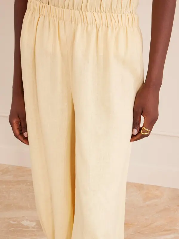 Faithfull The Brand Kortez Linen Balloon Pants - Yellow