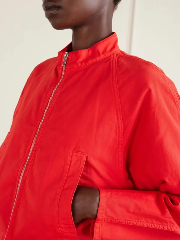 Alaïa Cotton Denim Jacket - Red