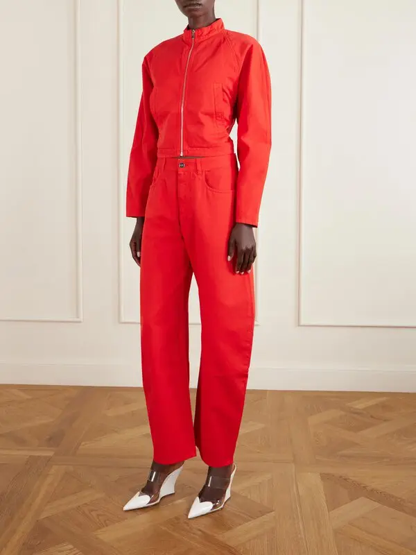 Alaïa Mid-rise Wide-leg Jeans