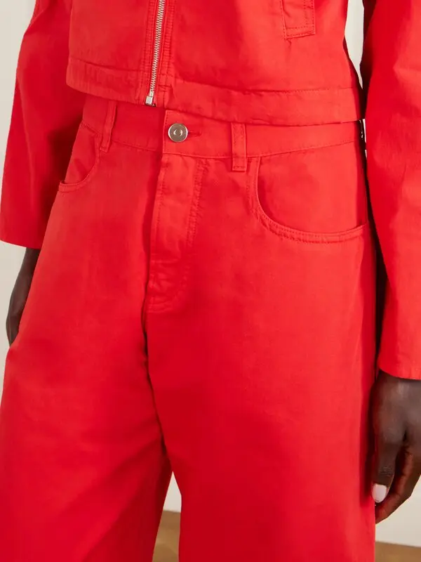 Alaïa Mid-rise Wide-leg Jeans