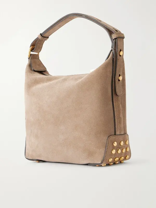 TOD'S Sacca Mini Suede Shoulder Bag