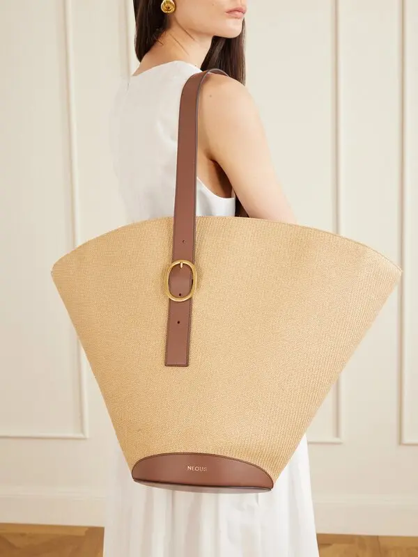 NEOUS Apheli Raffia Shoulder Bag