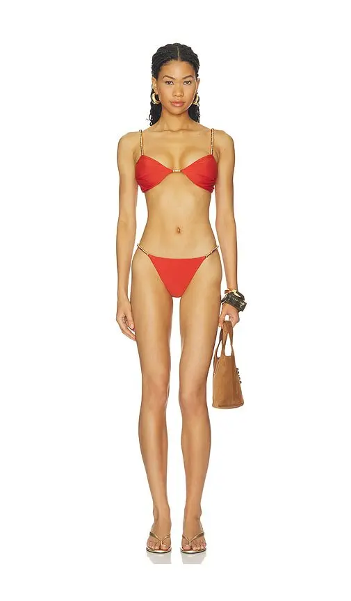 Devon Windsor Emmie Bikini Top In Brick