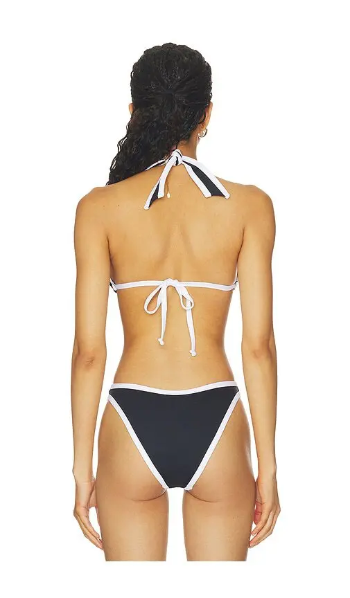 POST SWIM Lolo Contrast Halter Bikini Top