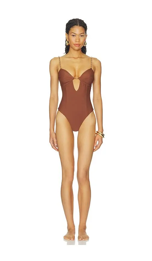 Devon Windsor Dawn One Piece In Brown - Umber