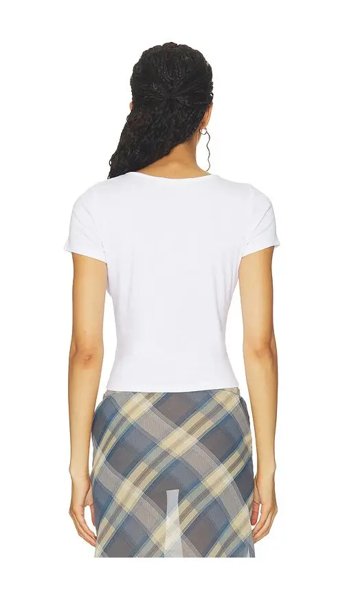LISA SAYS GAH Alex Tee In White - Wine