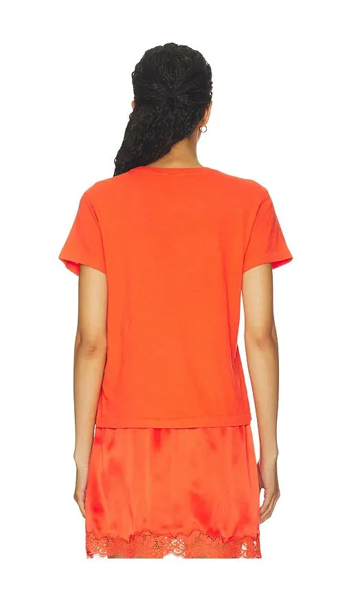 RE/DONE Classic Tee Endless Apertivo In Orange