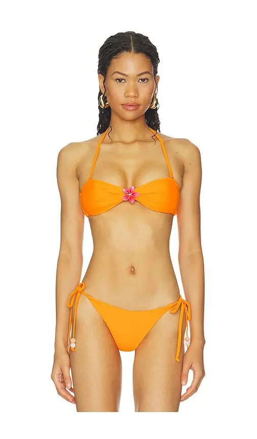 MORE TO COME Abilene Bandeau Bikini Top