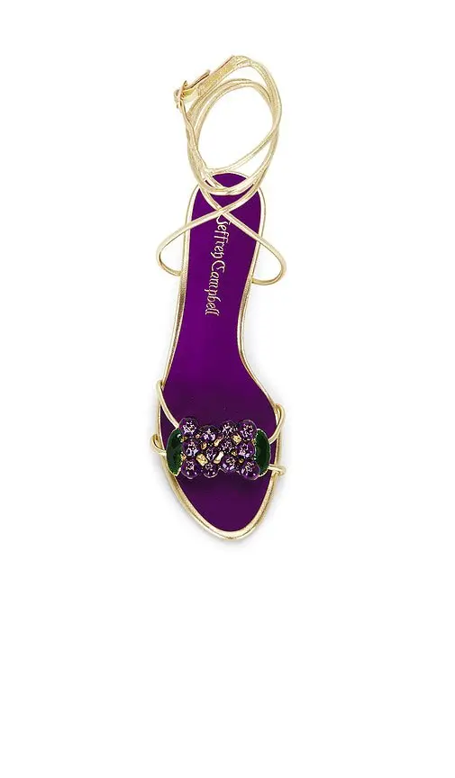 Jeffrey Campbell Kleo Sandal In Metallic Gold