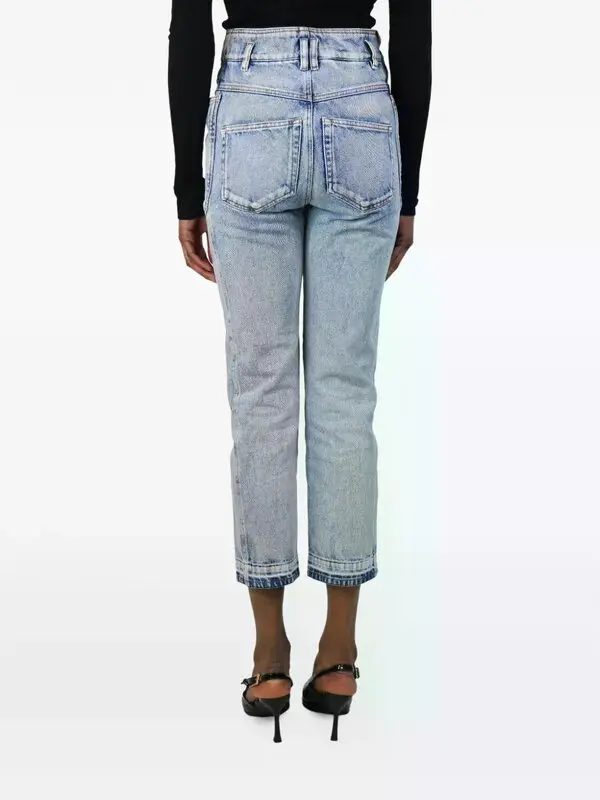 MARANT ETOILE Bleached Panelled Jeans