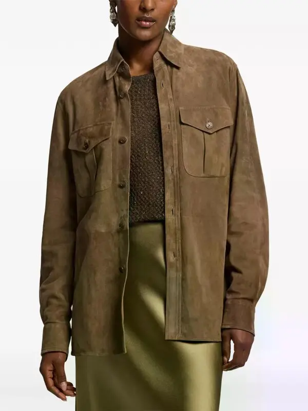 Ralph Lauren Landry Lamb-suede Shirt