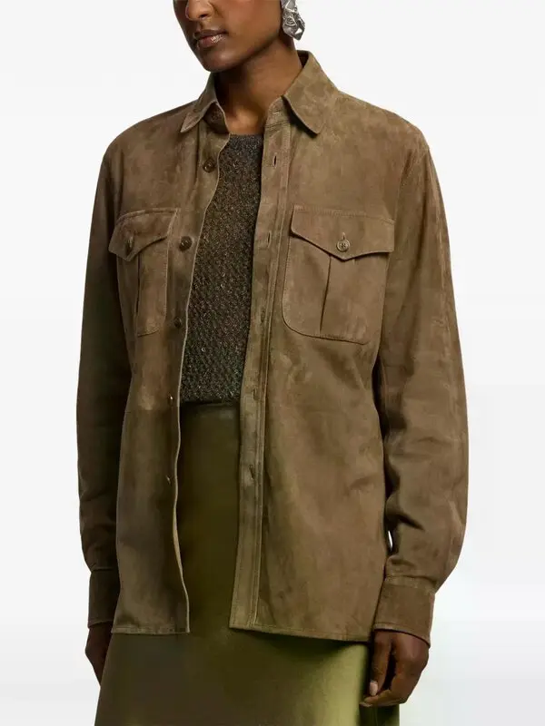 Ralph Lauren Landry Lamb-suede Shirt
