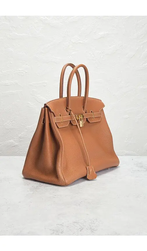 FWRD RENEW Hermes Togo Birkin 35 Retourne Handbag