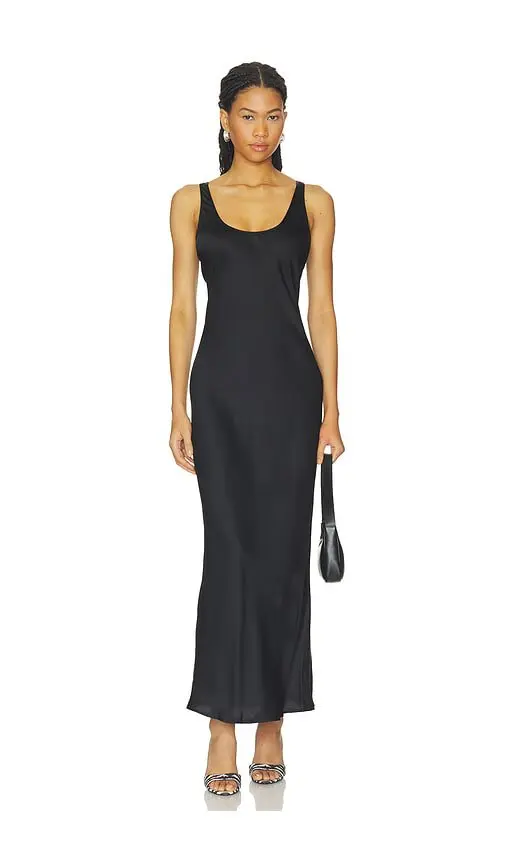L'AGENCE Akiya Tank Dress - Black