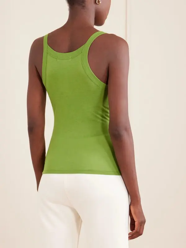Eterne Duke Cotton-blend Tank - Green