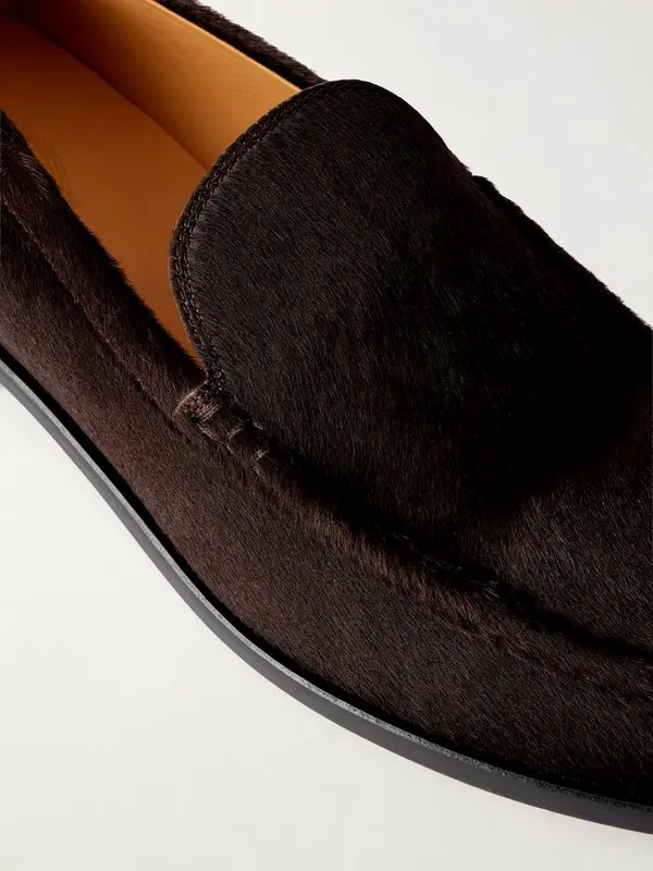 TOD'S Studded Calf Hair Loafers