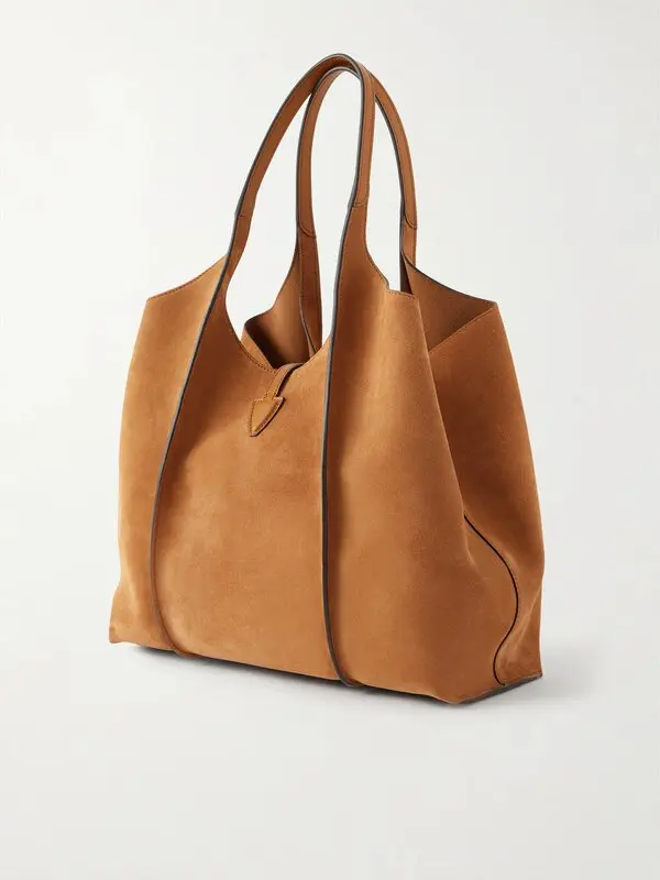 TOD'S Medium Suede Shoulder Bag - Brown