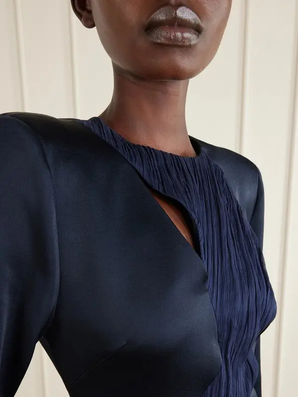 VIOLANTE NESSI Fontana Gathered Cady Midi Dress