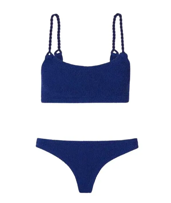 Hunza G Phoebe Original Crinkle Bikini - Blue