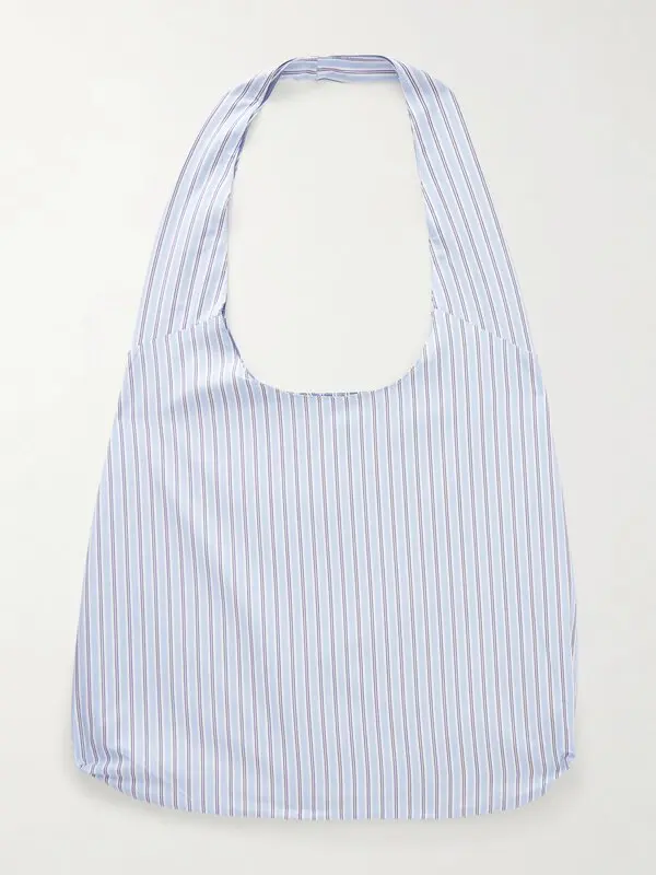 GOHAR WORLD Port Striped Cotton Shoulder Bag