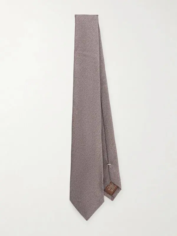 Canali 8cm Silk Jaquard Neck Tie - Blue