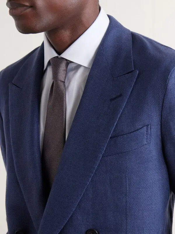 Canali 8cm Silk Jaquard Neck Tie