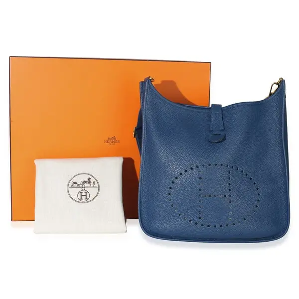 Hermès Evelyne 33 Gm Bag - Blue