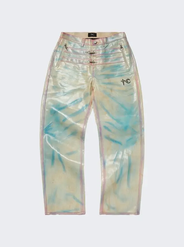 THUG CLUB Skin Bio Soldier Leather Pants Nude - Multi
