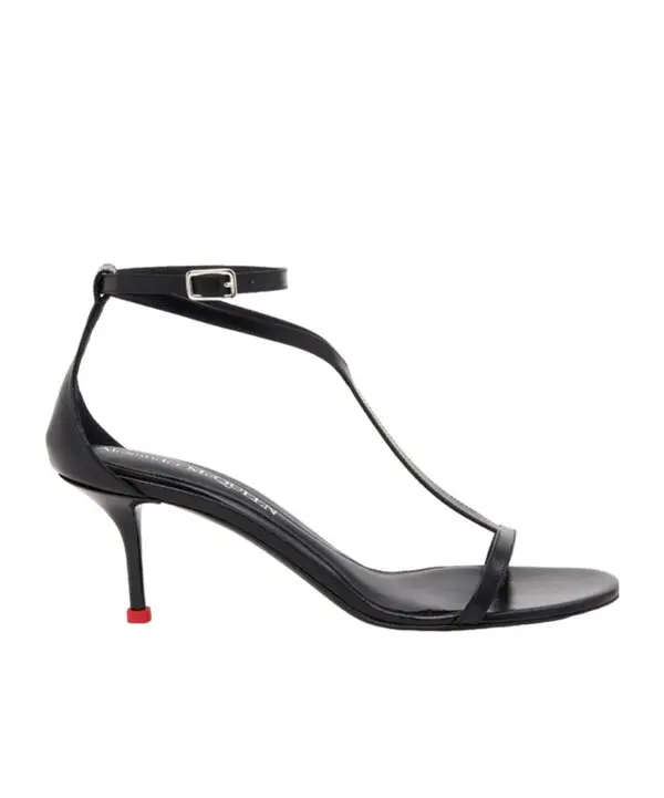Alexander McQueen Harness Ankle Strap Sandals - Black