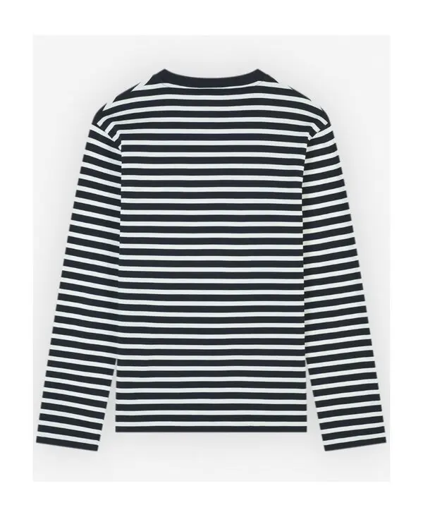 Maison Kitsuné Maison Kitsun Striped Long-sleeved T-shirt