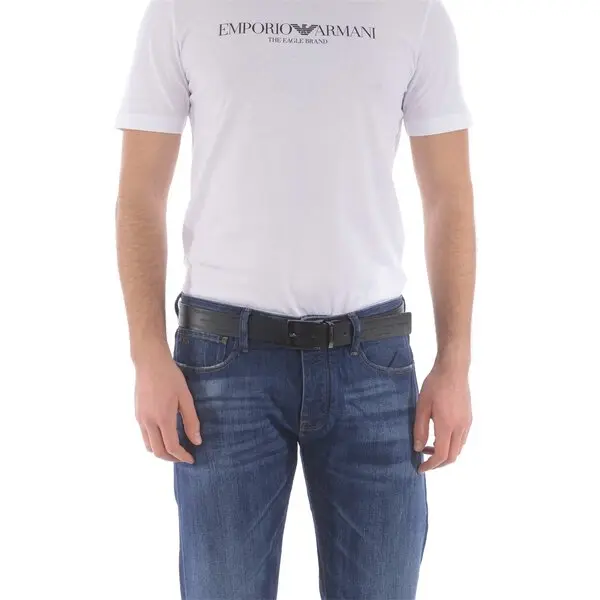 Emporio Armani Logo Embossed Reversible Belt