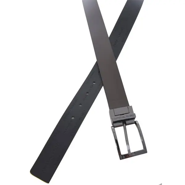 Emporio Armani Logo Embossed Reversible Belt