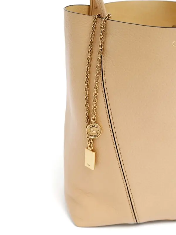 Chloé Spin Charm Detailed Tote Bag