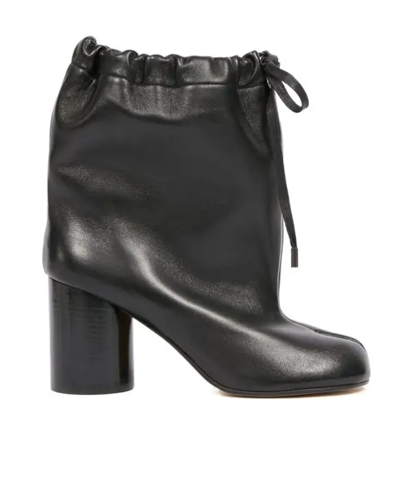 MAISON MARGIELA Tabi Balloon Drawstring Ankle Boots - Black