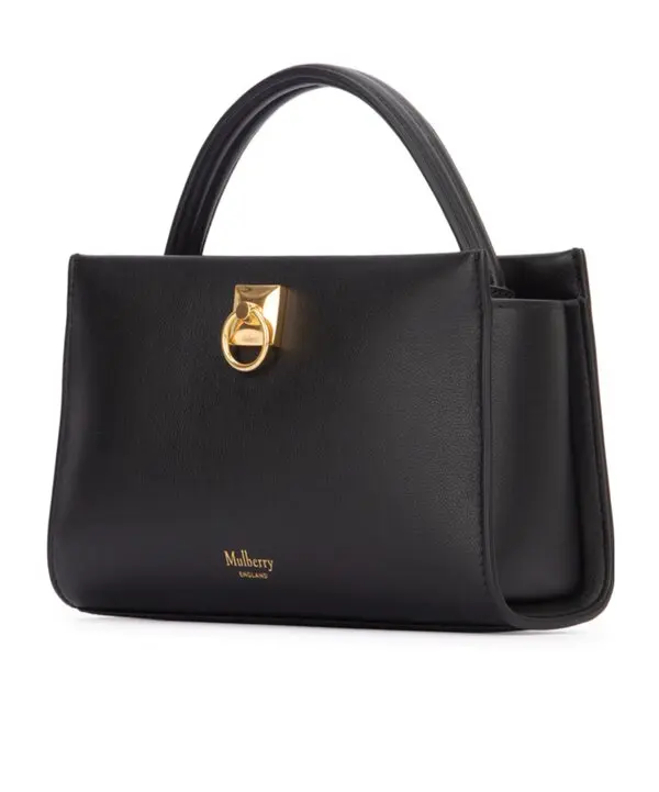 Mulberry Logo Printed Mini Iris Classic Tote Bag