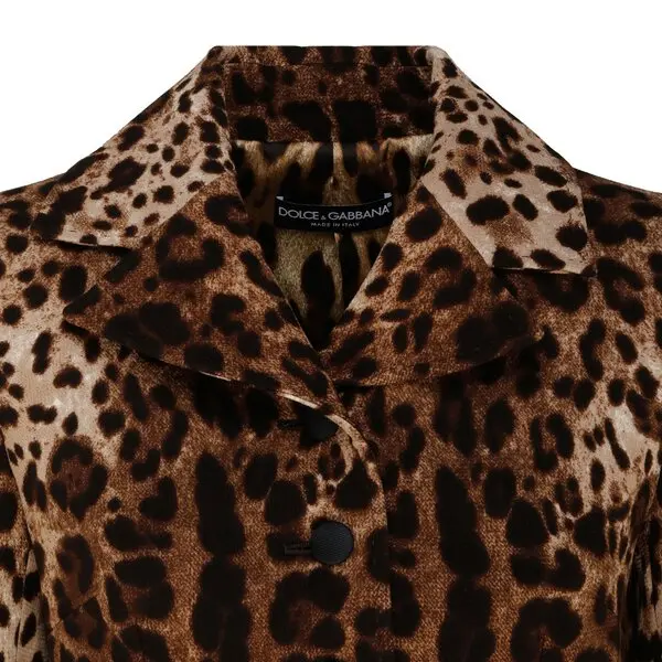 Dolce & Gabbana Leopard Print Single-breasted Jacket
