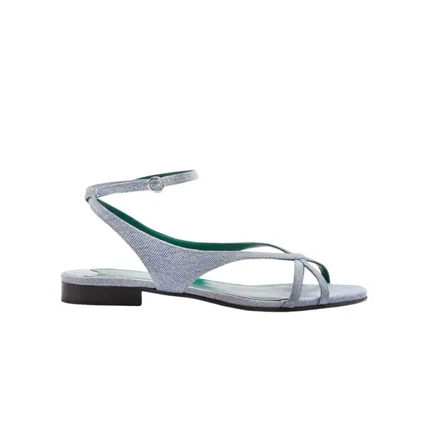 FLORRIE Matilda Vintage Denim Flat Sandal