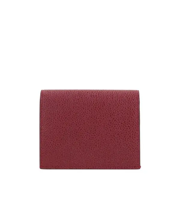 Thom Browne Stripe-detailed Bi-fold Cardholder - Red