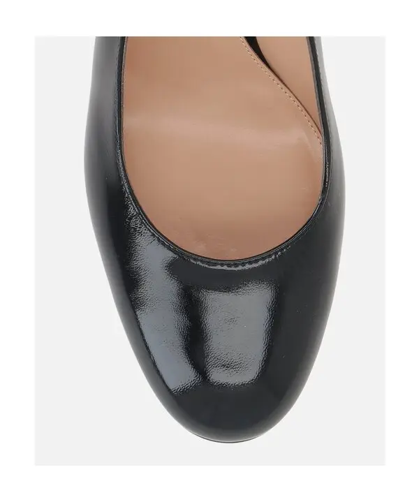 GIANVITO ROSSI Bessie Round Toe Platform Pumps