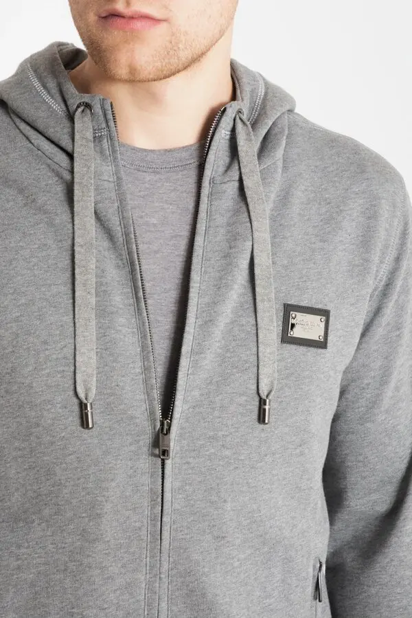 Dolce & Gabbana Dolce Gabbana Zip-up Jersey Hoodie