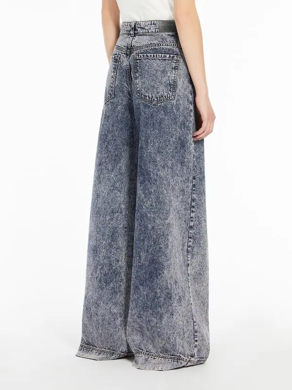 Max Mara Cotton Denim Wide Jeans
