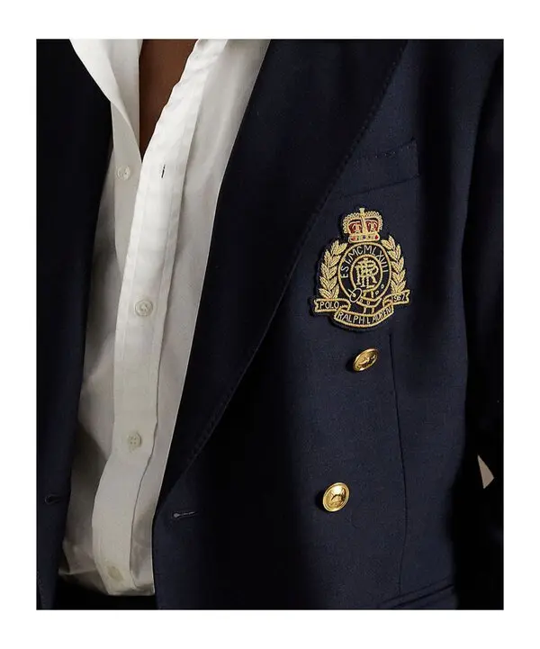 Polo Ralph Lauren Double-breasted Crest-patch Blazer