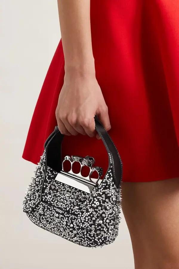 Alexander McQueen Jewelled Hobo Bag