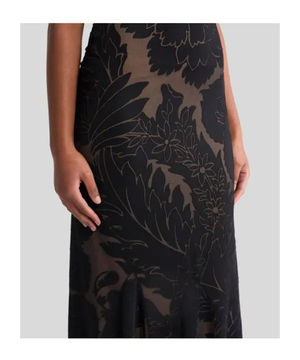 Etro Floral Jacquard Open Back Midi Dress