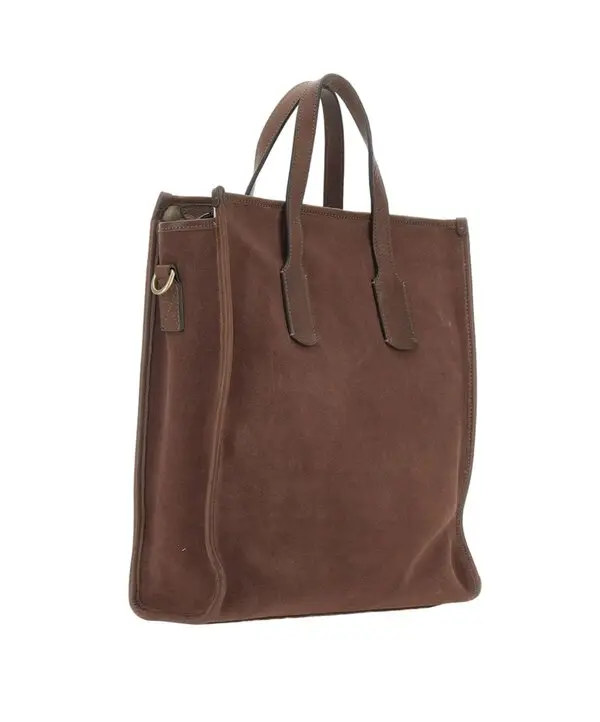 GIANNI CHIARINI Berlino Suede Tote Bag